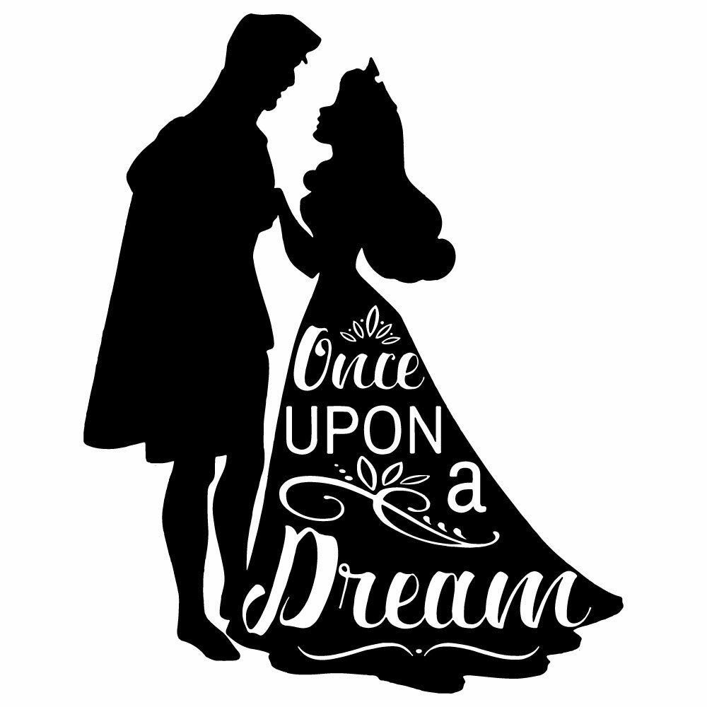 Princess And Prince Silhouette Silhouette Prince Princess Stock