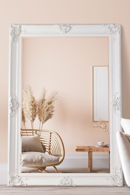 Extra Large Mirror Wall White Decorative Antique Full Length 7ftx5ft ...