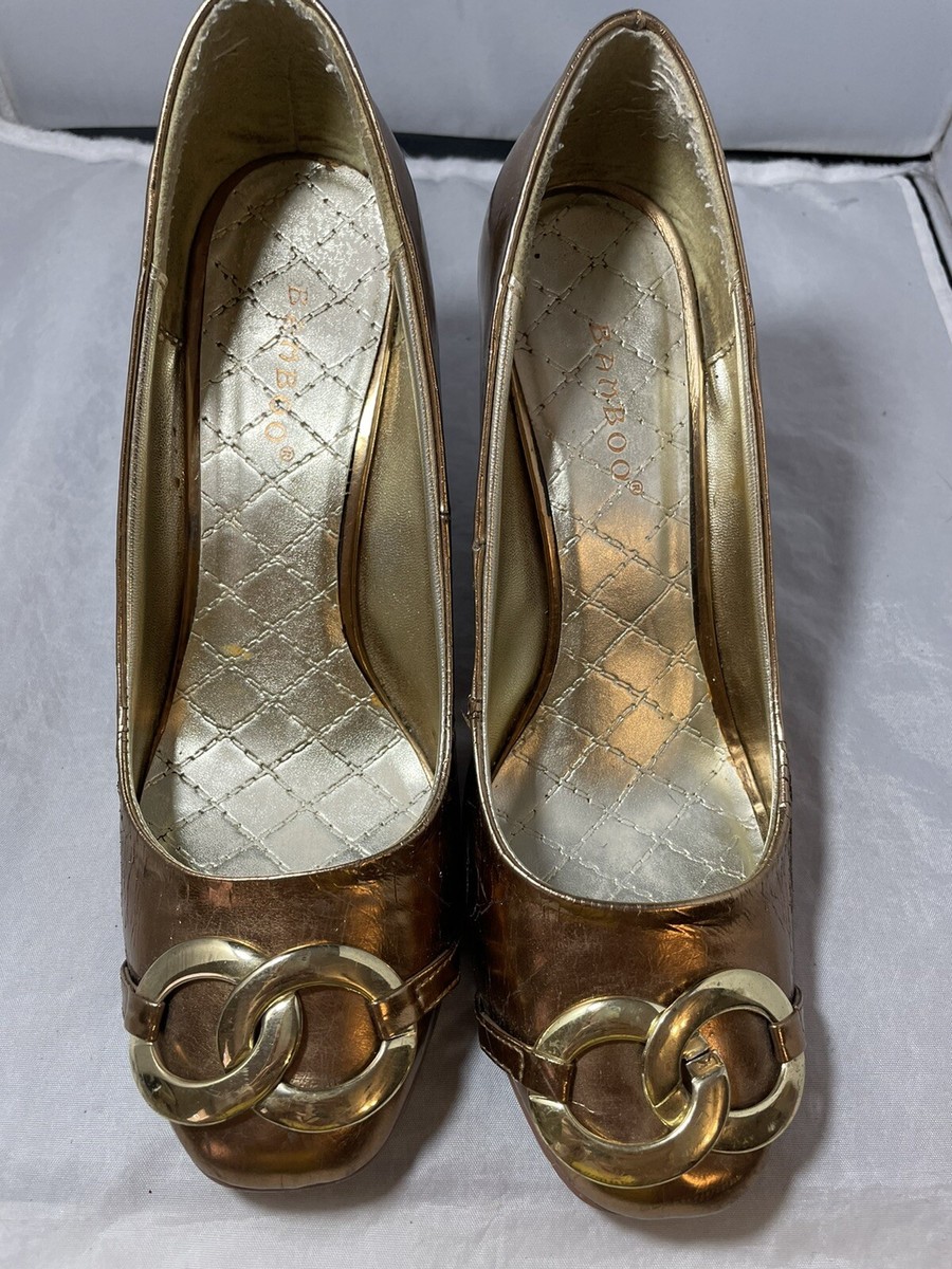 Bamboo Gold Wedges