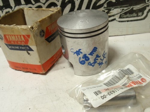 New OEM Vintage Yamaha SL SW 433 GP? Snowmobile Engine Piston 68mm Dual ...