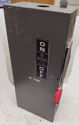 GE General Electric Square D Heavy Duty Safety Switch 100 AMP 600 VAC ...