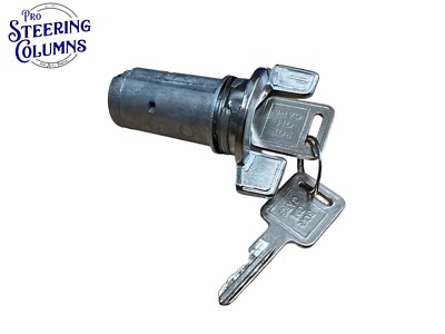 GM CHEVY IGNITION SWITCH LOCK CYLINDER CHROME BOLT IN 2 KEYS NEW IL109 ...