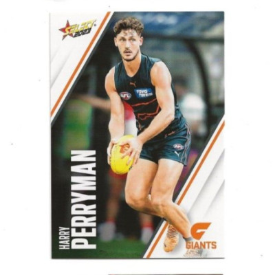 2023 AFL SELECT FOOTY STARS GWS GIANTS HARRY PERRYMAN COMMON BASE CARD ...