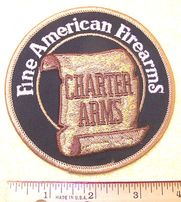 NEW: CHARTER ARMS "Fine American Firearms" Vintage Embroidered (4 inch ...
