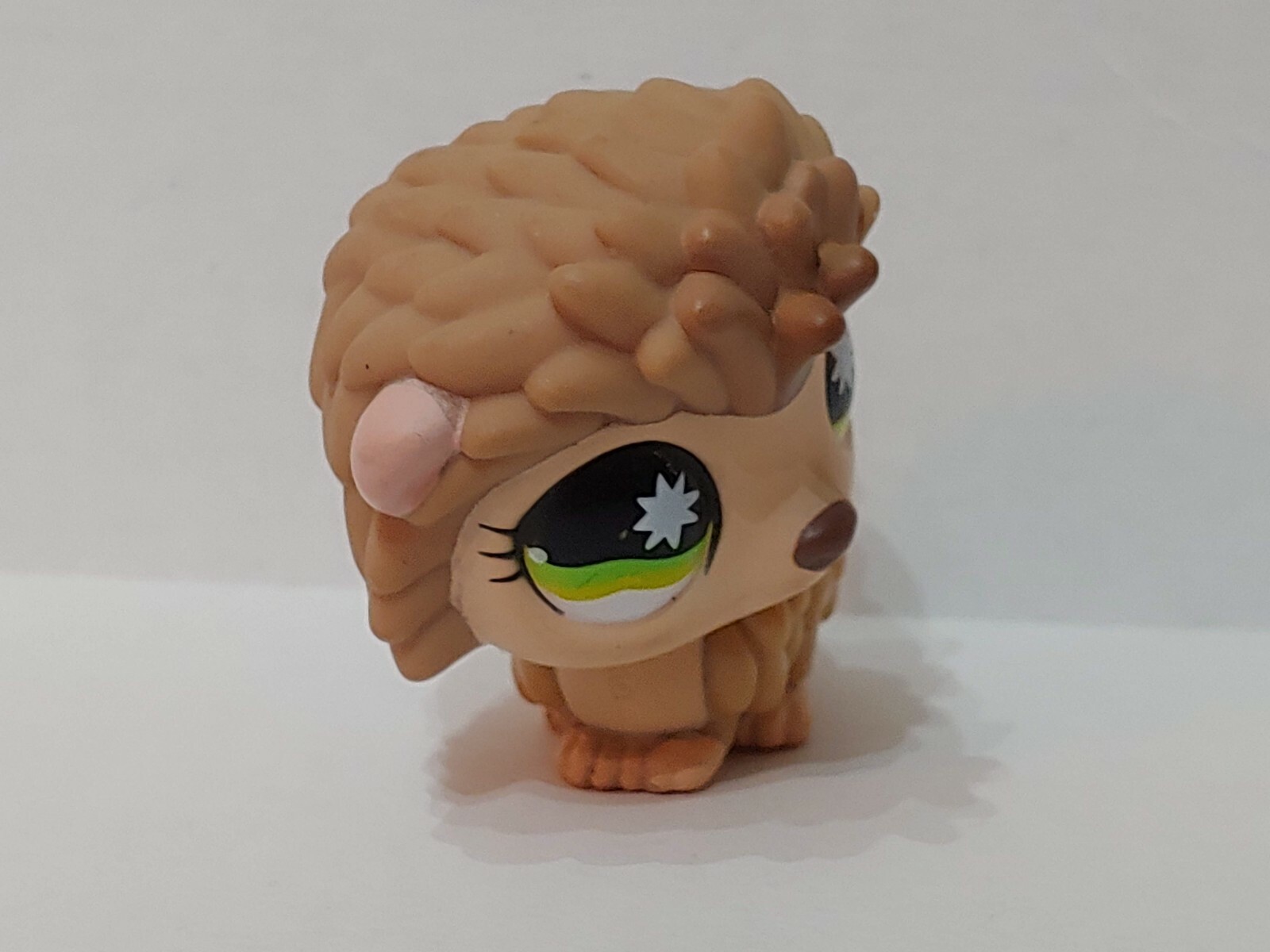 Littlest Pet Shop HEDGEHOG PORCUPINE MOCHA BROWN w GREEN EYES 861 | eBay