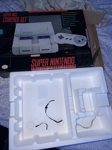 Super Nintendo Entertainment System Control Set EMPTY BOX, Styrofoam | eBay