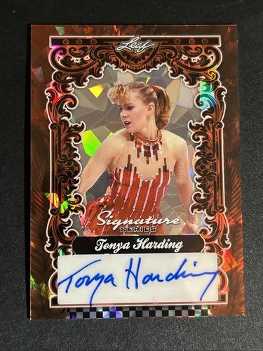 2025 Leaf Signature Series TONYA HARDING 1/1 Bronze Ice Art CA-TH2 Auto ...