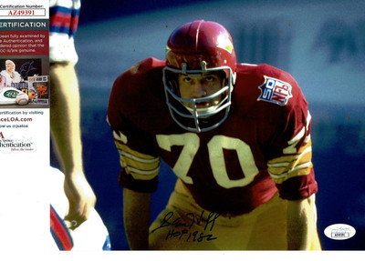 Washington Redskins Sam Huff autographed 8x10 HOF 82 added JSA ...