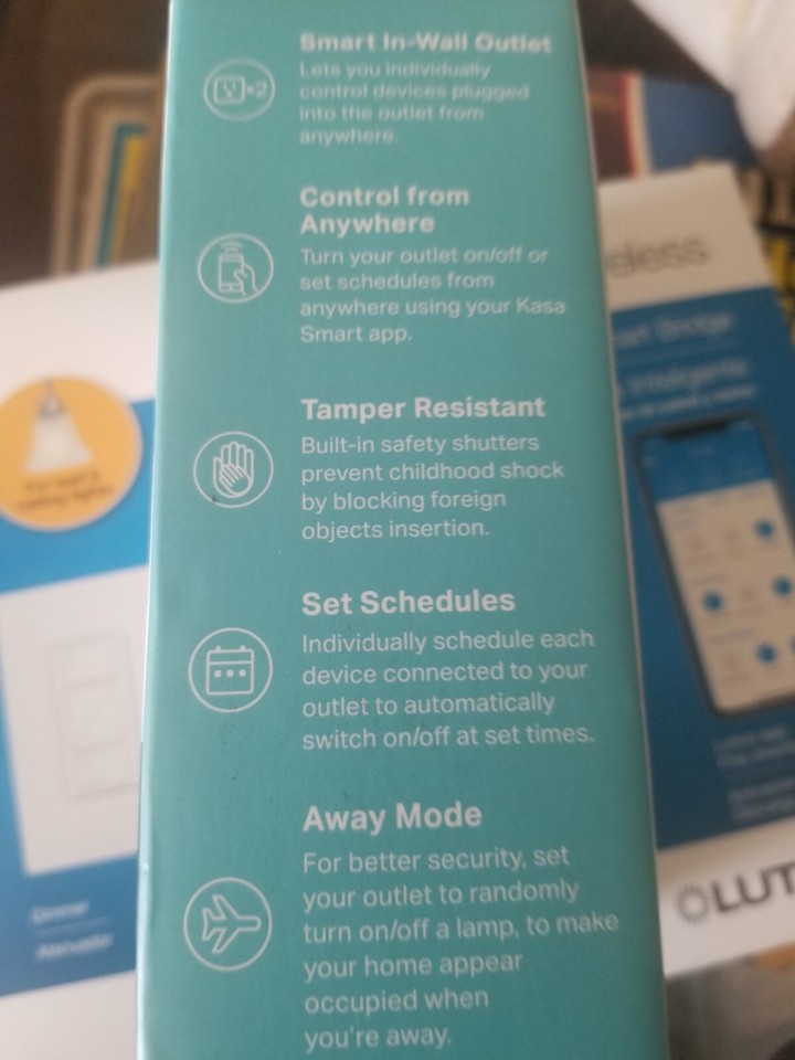 TP-Link Kasa Smart KP200 Kasa Smart Plug In-Wall Smart Home Wi-Fi ...