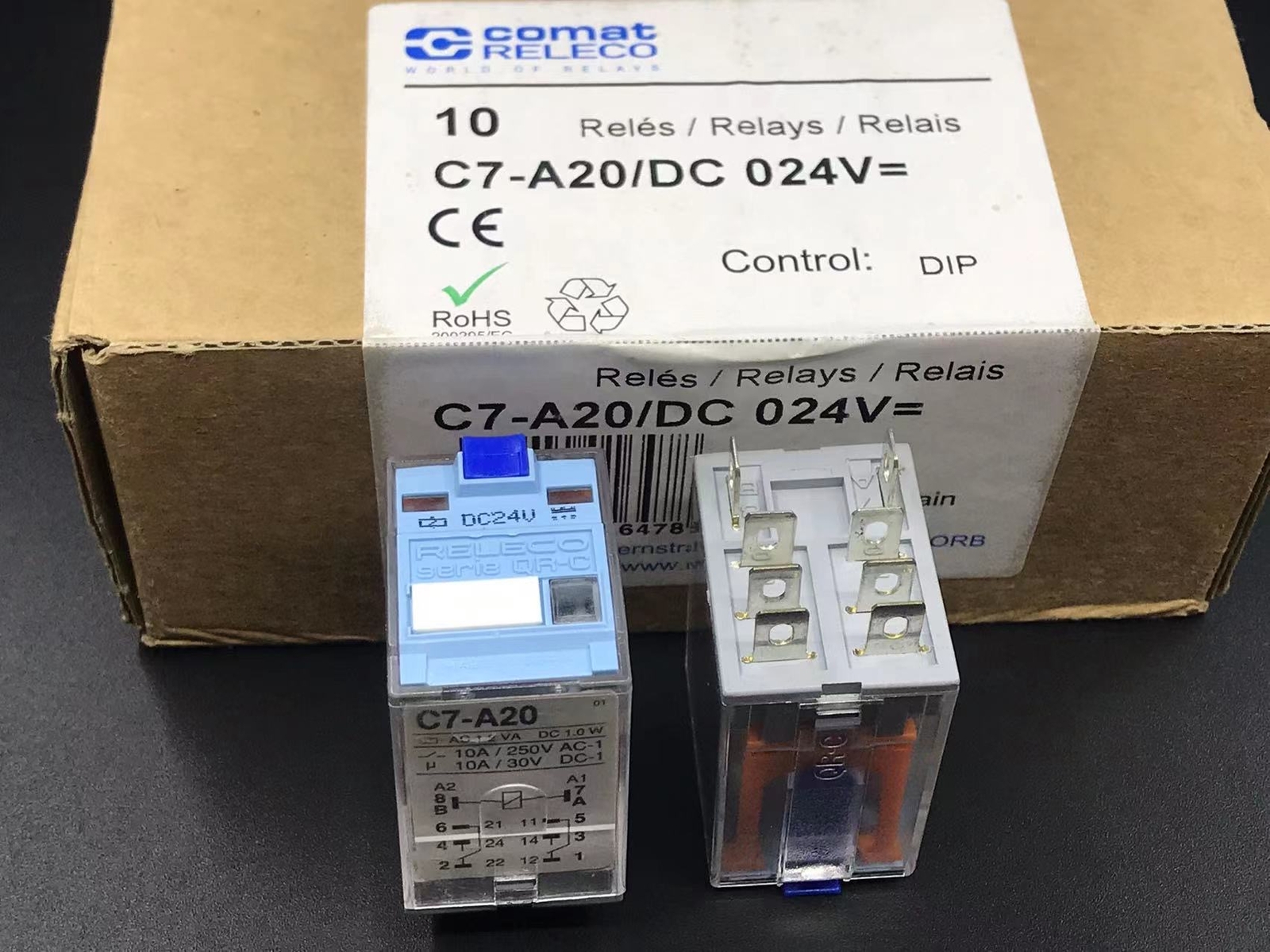 New C7-A20/DC24V Intermediate Relay 10A 250VAC 8 Pins x 1pc | eBay