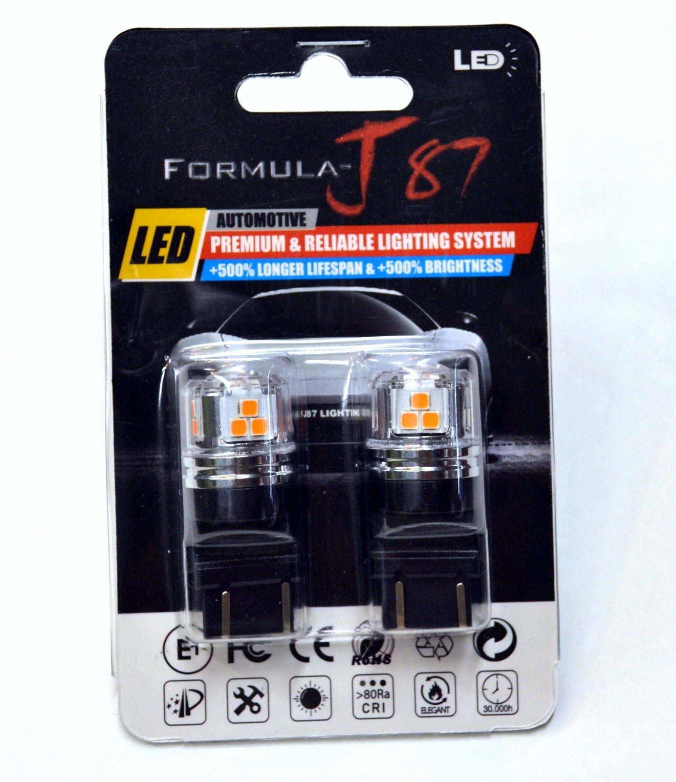 LED 15W 3757 Orange Amber Two Bulb Light Front Turn Signal Park Replace ...