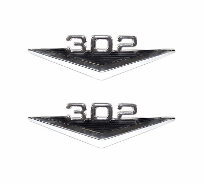 64 65 66 FORD MUSTANG GT COUPE FASTBACK CONVERTIBLE 302 FENDER EMBLEMS ...