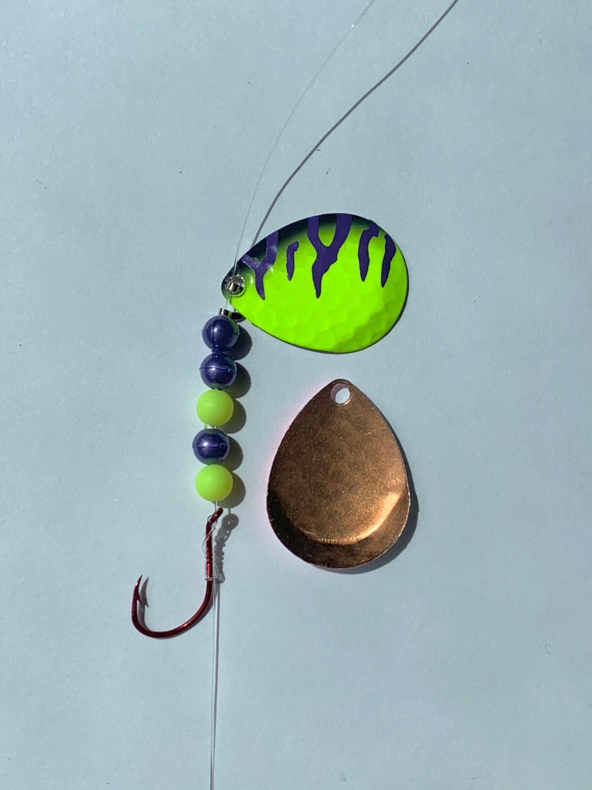 SUZIES SPINNERS 5 Walleye Spinner Rigs Size 4 Colorado Blades | eBay