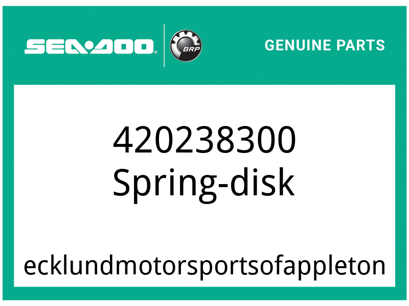 Sea-Doo Genuine OEM Disk Spring 420238300 for sale online | eBay