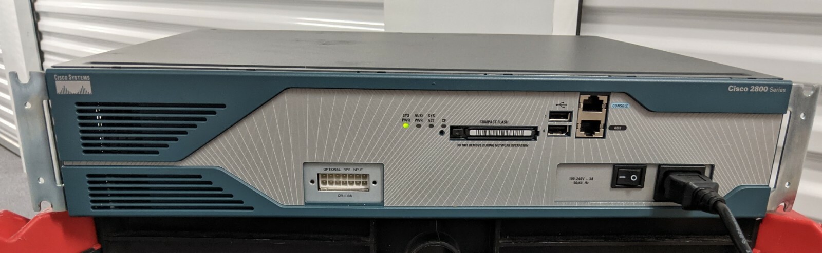 Cisco 2851 router w/2x VWIC2-1MFT-T1/E1 modules, PVDM2-64, 256MB flash ...