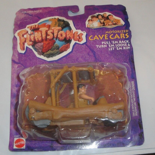 New! Mattel FLINTSTONES Motorized Cave Cars Vehicles The SABERTOOTH ...