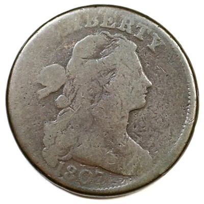 1807 S-274 R-2 Draped Bust Large Cent Coin 1c | eBay