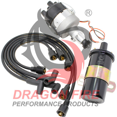 12v ELECTRONIC Distributor Kit Coil & Wires For International Tractors ...