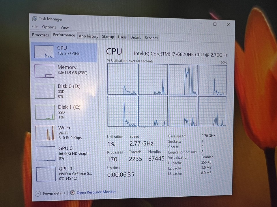 Alienware 17 R3 Gaming Laptop 256Gb SSD Intel i7-6700HQ 16G RAM, NVIDIA ...