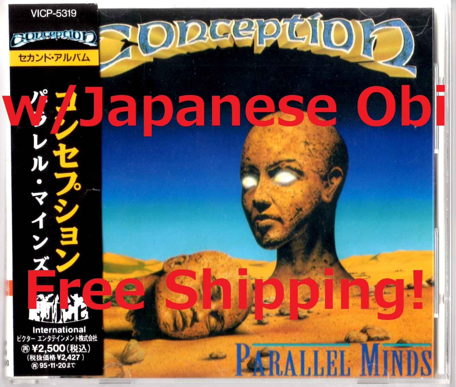 Used CD CONCEPTION / Parallel Minds - 10 tracks w OBI 1993 CD Printed ...