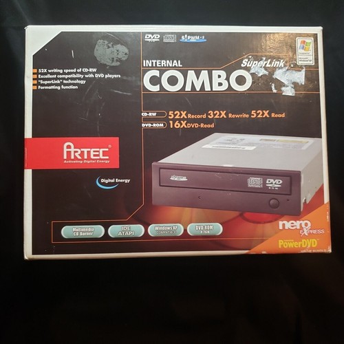 ARTEC Combo Drive BOX ONLY 16X DVD-ROM 52X CD-R 24X CD-RW 52X CD-ROM ...