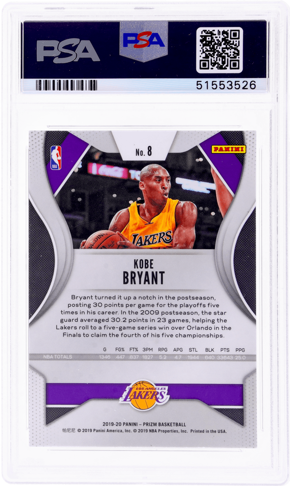 2019 Panini Prizm #8 Kobe Bryant PSA 10 | eBay