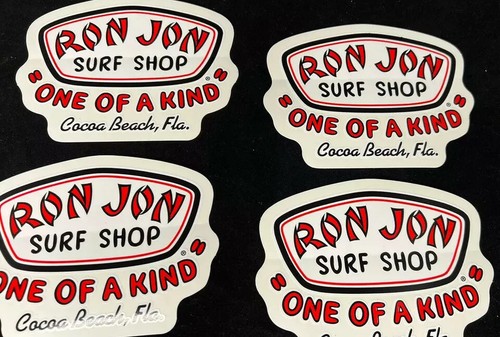 4 Ron Jon Surf Shop Cocoa Beach Florida Decal Bumper Sticker “One Of A ...