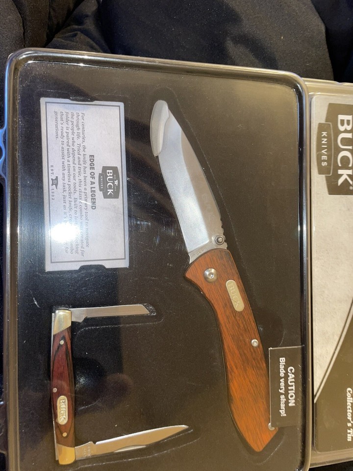 Buck Knives Collector's Tin With 132 Large & 375 Deuce Combo 2 Pack New ...