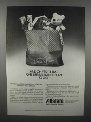 1983 Allstate Insurance Ad - One Plan To Go | eBay