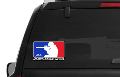 Major League Infidel Vinyl Decal Window Bumper Sticker 2A Christian ...