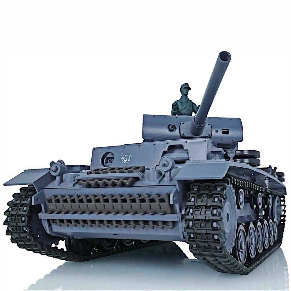 German Panzer III Ausf.L 1/16 RC Light Tank RTR BB IR Basic Heng Long ...