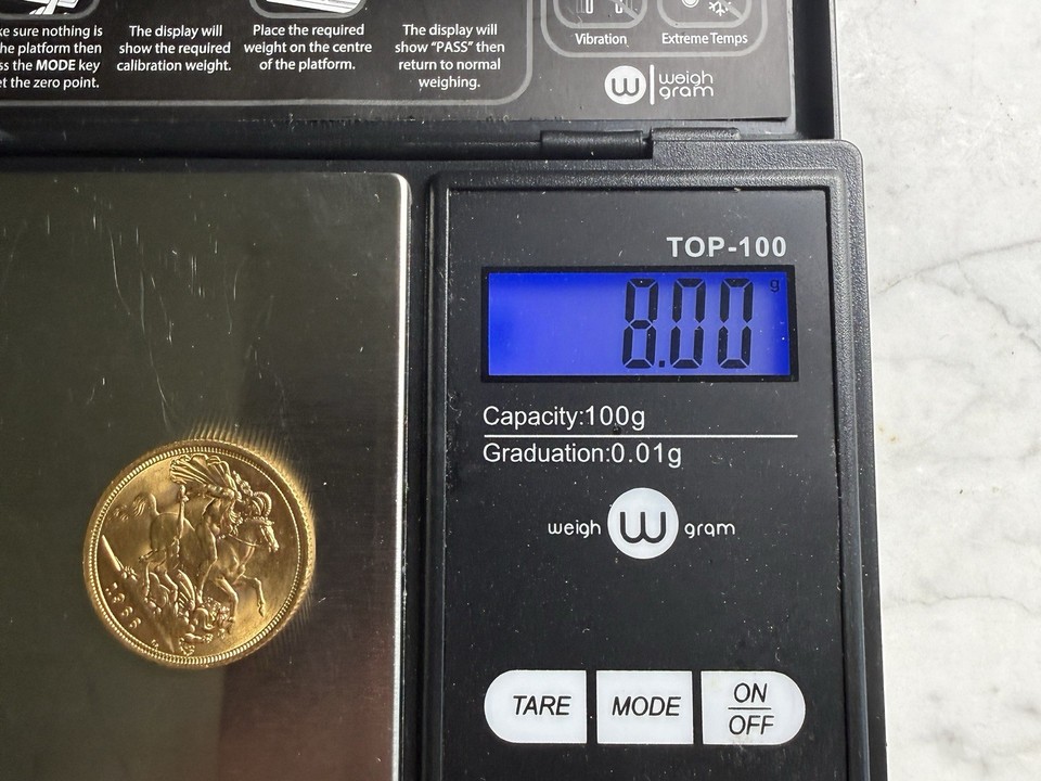 1966 Gold Sovereign 22K Gold 90% Young Queen Elizabeth II Great Britain ...