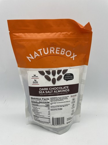 Naturebox Dark Chocolate with Sea Salt, Almonds +Turbinado Sugar | eBay