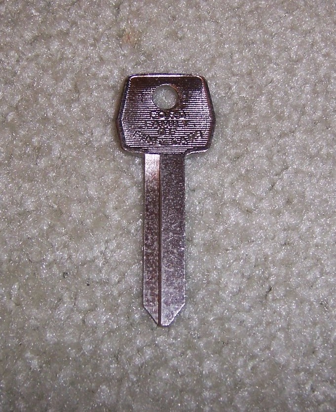 NOS CURTIS FORD THUNDERBIRD MUSTANG SMALL HOLE KEY BLANK FOR 1970-1980 ...