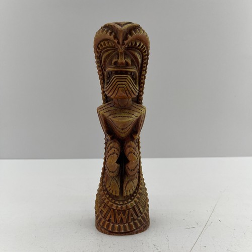 Hawaiian Tikki Hapa Wood Ku Coco Joe's Island Style Wood Statue Token ...