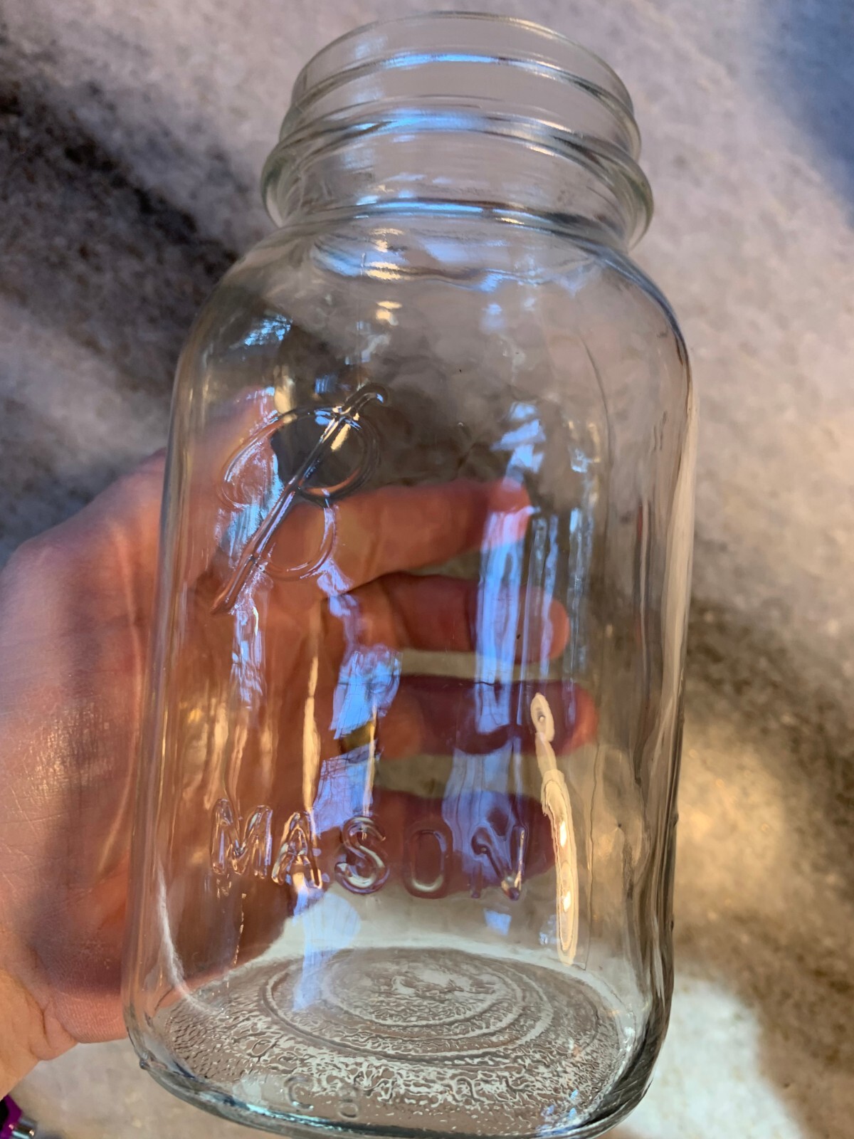RARE BALL Mason Jar MISPRINT / MISPRINTED / ERROR "B" Letter only, Holy ...