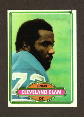 1980 Topps Football Card #27 Cleveland Elam - Detroit Lions | eBay