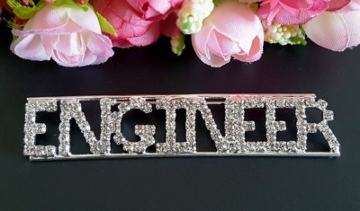 ENGINEER Rhinestone Pin for that Favorite Grad or Engineer-3 1/4 inches ...