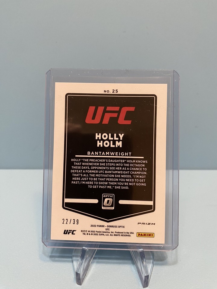 2022 Donruss Optic UFC Holly Holm #25 Black Velocity /39 | eBay