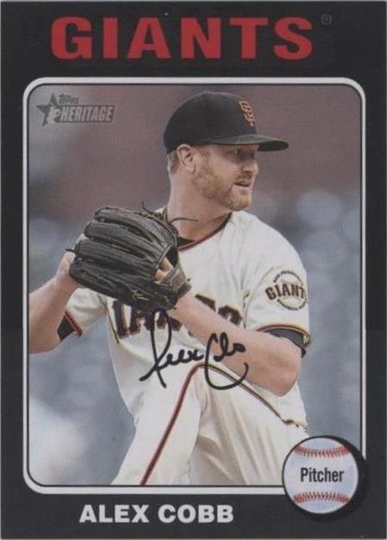 2024 Topps Heritage Mini - Black Border #51 Alex Cobb /50 for sale ...