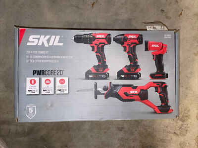 SKIL 20V 4-Tool Combo Kit, CB739601 BRAND NEW FACTORY SEALED ...