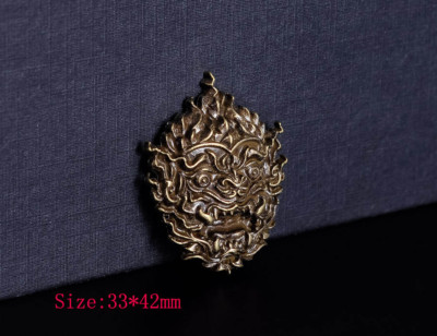 6PCS 33*42MM Japanese Demon Ghost AMULETS Brass Wallet Conchos For ...