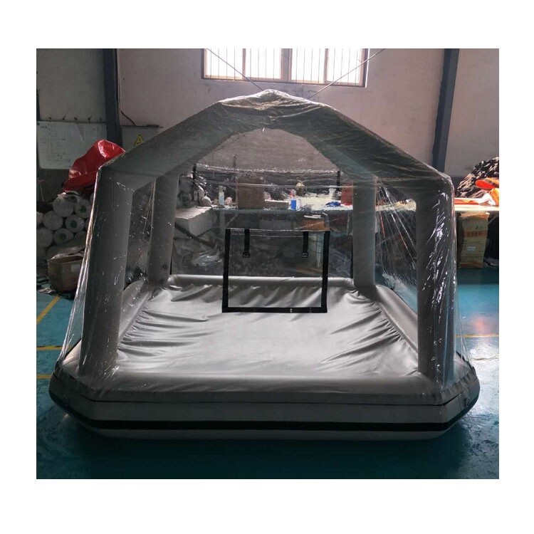 Inflatable Floating PVC Shoal Family Camping Water Raft Tent | eBay