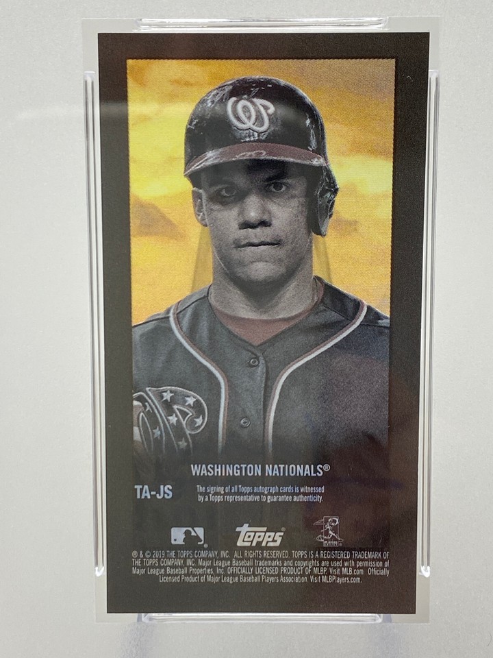 2019 Topps Clearly Authentic Juan Soto Autograph ~ Serial #84/99 ~ PSA ...