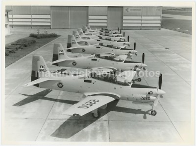 Colombia Air Force Embraer T27 Tucano Line Up Large Original Photo ...