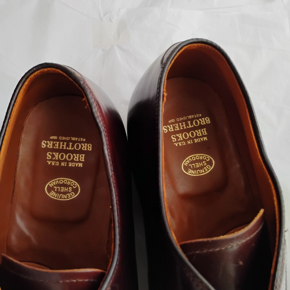 Alden For Brooks Brothers Shell Cordovan Cap Toe 12D Mens Shoes Cap Toe ...