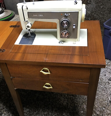 Sears Kenmore 158.14101 Sewing Machine & Cabinet Table vintage 158 ...