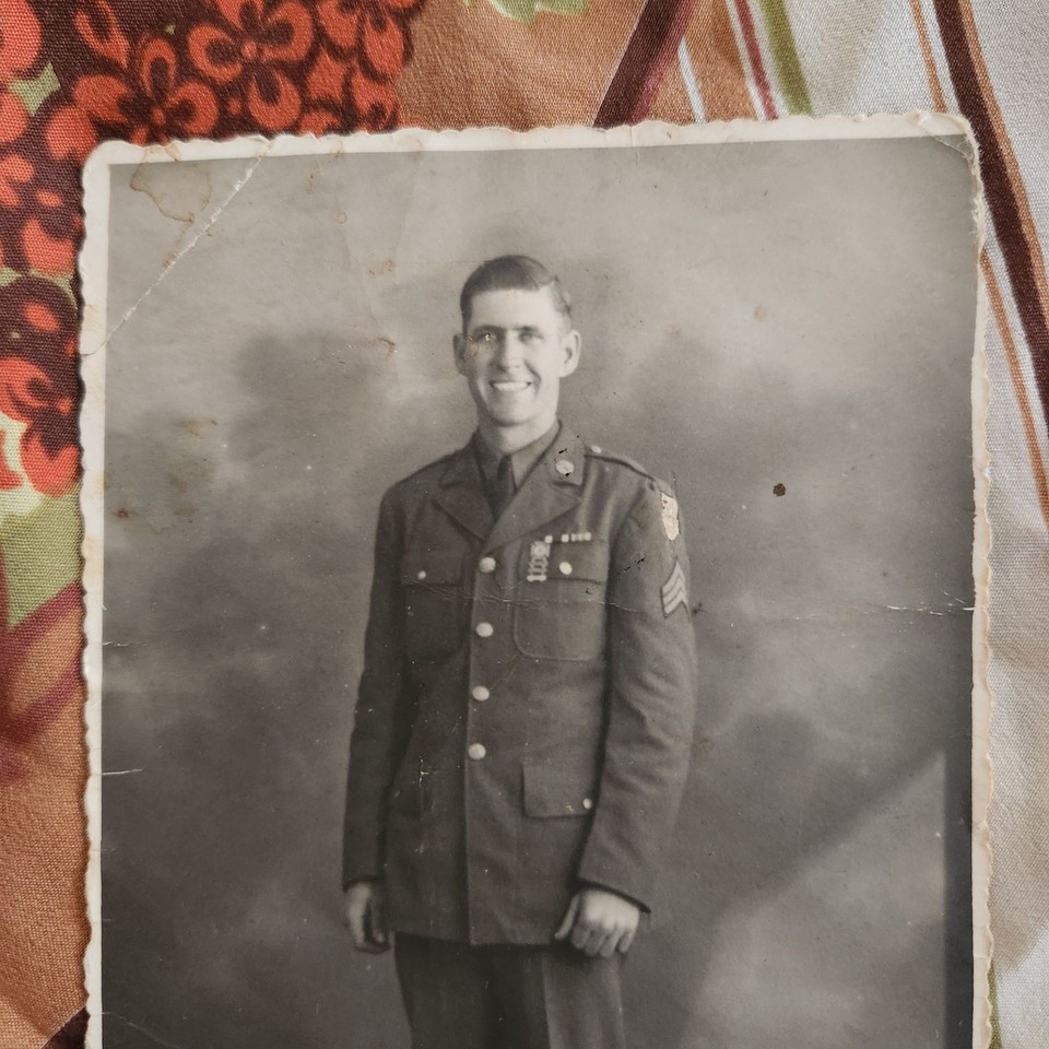 VTG 1944 World War II WW2 Postcard Military Serviceman Soldier Portrait ...