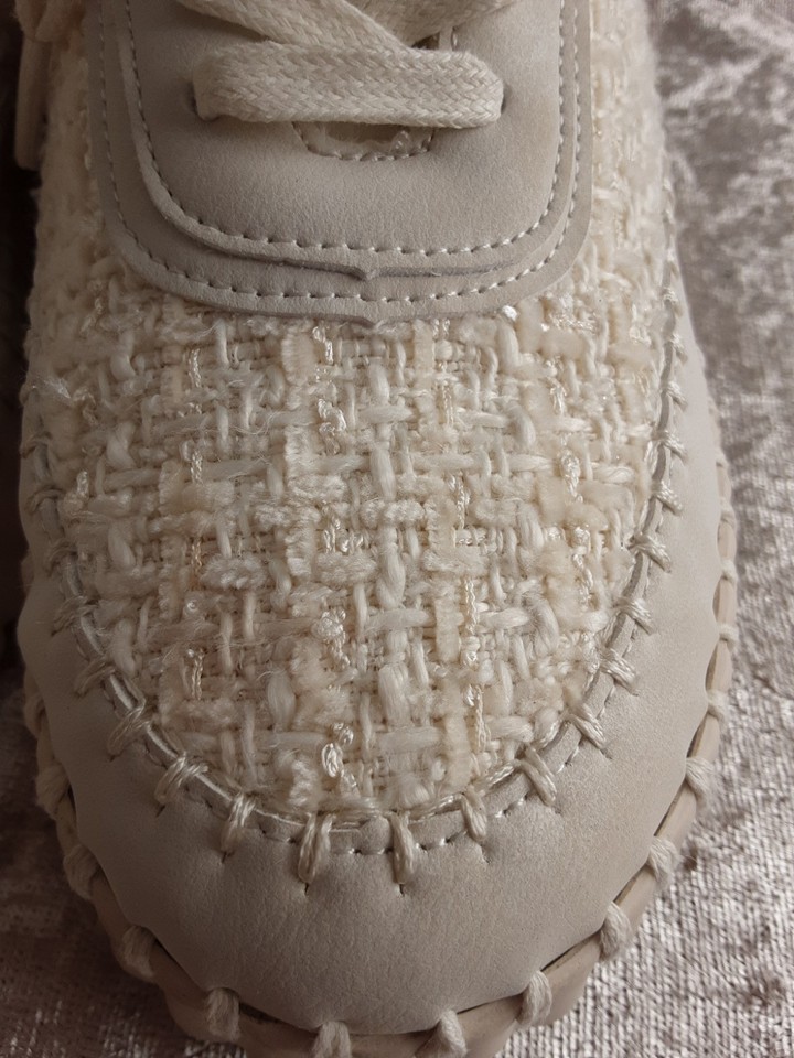 Heavenly Feet Mae Trainers Cream Size 5 | eBay UK