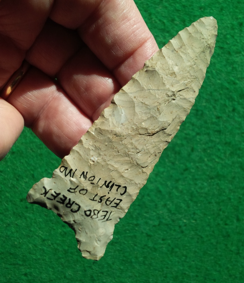 3-13/16" EARLY-STAGE DALTON MISSOURI ARROWHEAD BEN STERMER COA ...